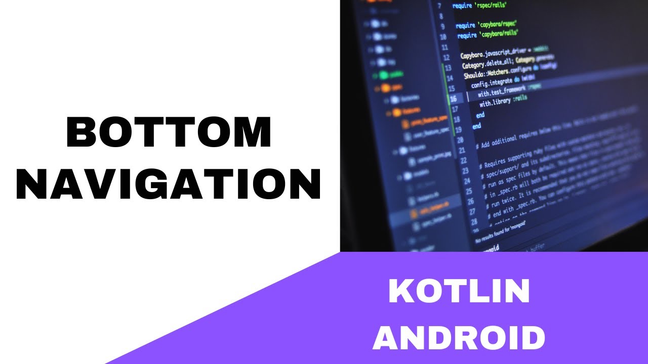 Android Bottom Navigation Tutorial In Kotlin Youtube