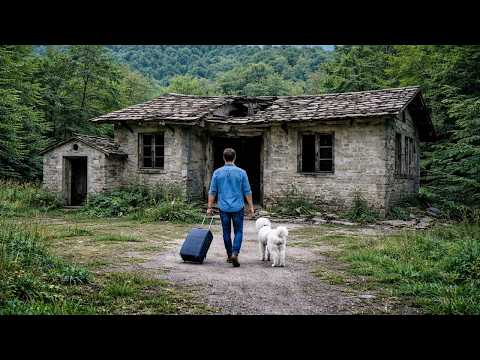 Abandoning the city, a brilliant man transforms an abandoned house into a stunning mini villa