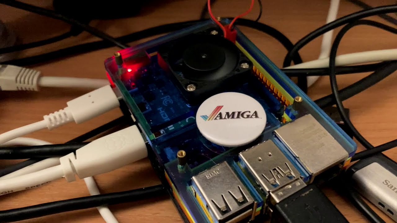AmiKit for Raspberry Pi 4 (WIP) - YouTube