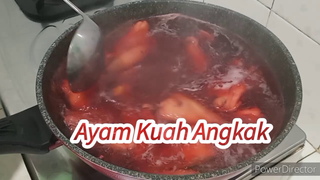 Cara Masak Ayam Kuah Merah || Masakan Ayam Kampung - YouTube