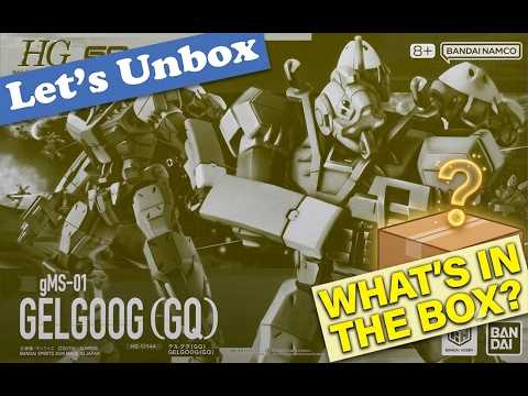 Unboxing 1/144 HG Pbandai  GQuuuuuux Gelgoog