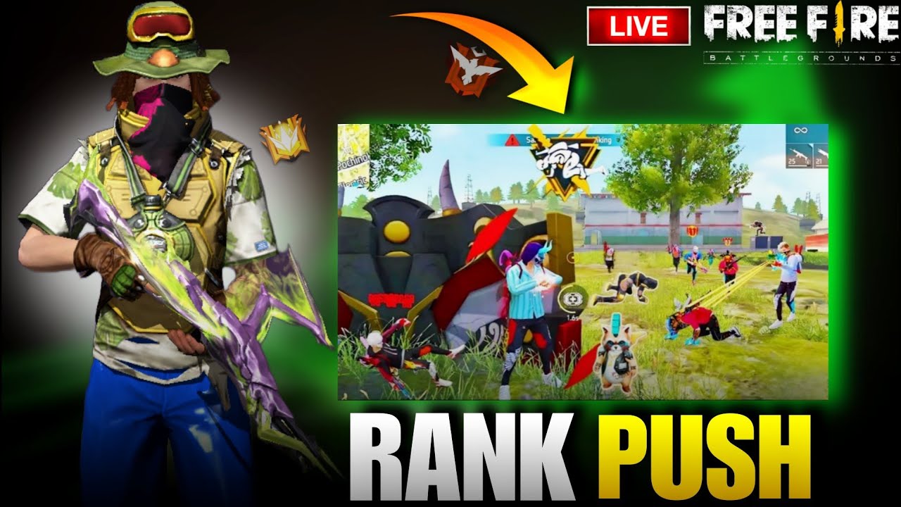 Free Fire Live Gold To Grandmaster Rank Push - GARENA FREE FIRE - YouTube