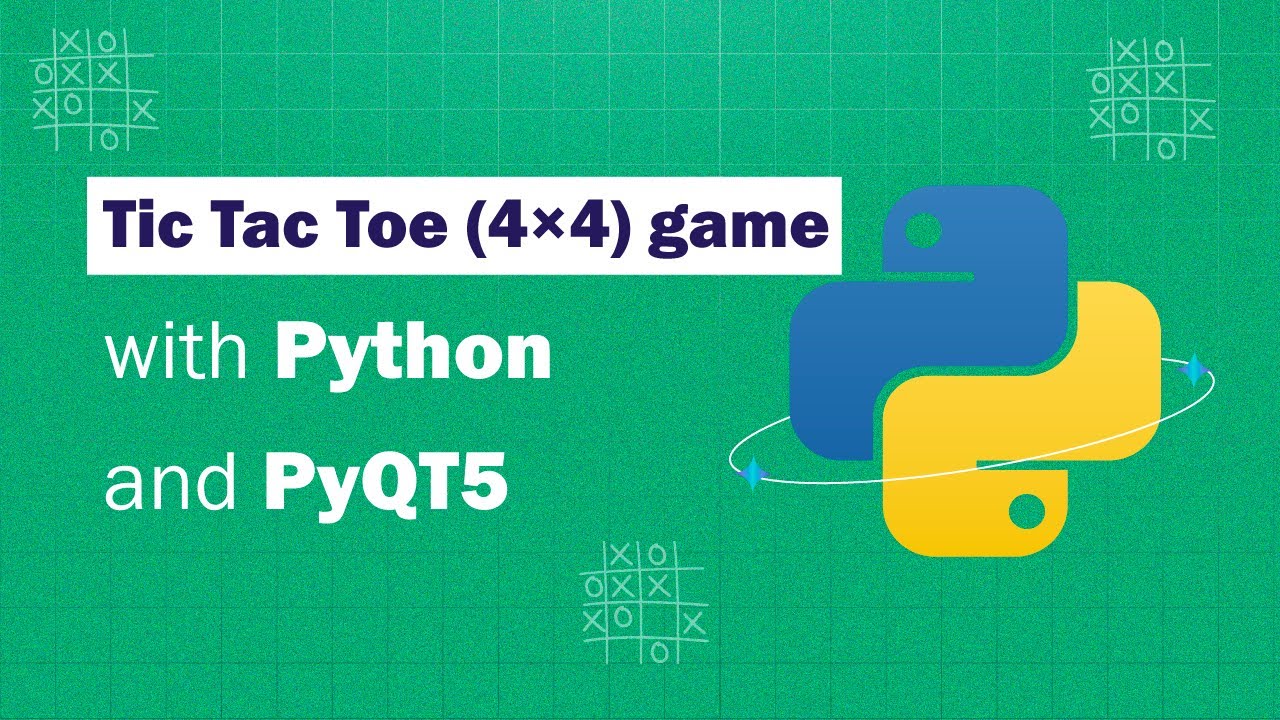 Tic Tac Toe In Python Tutorial Using Pyqt5 And Css Youtube 1769