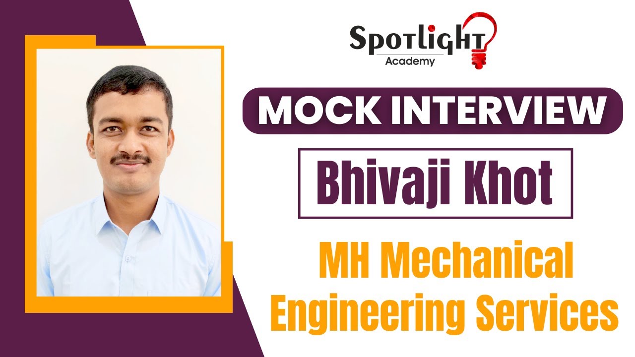 Bhivaji Khot l MH Mechanical Engineering Services l Topper l Mock ...