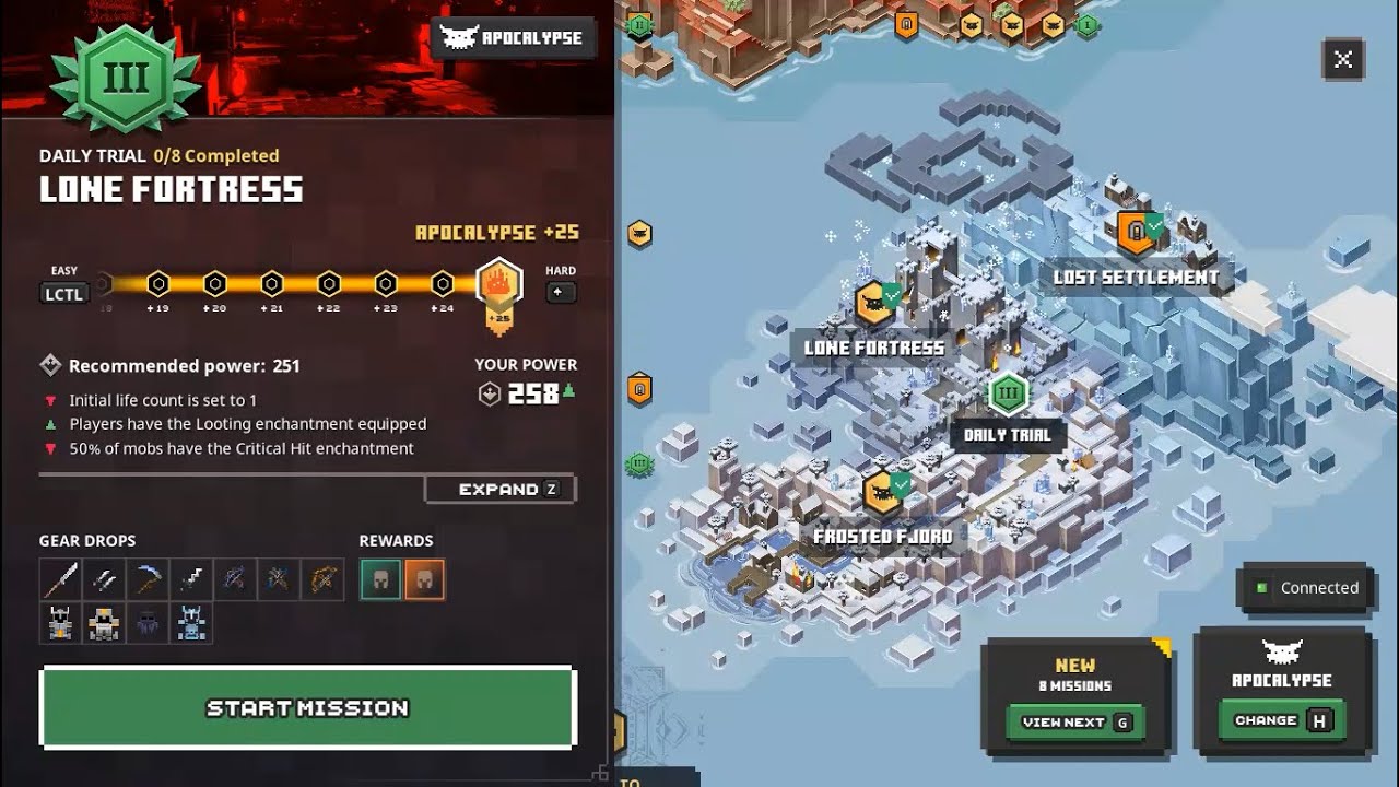 Minecraft Dungeons Anchor Assassin vs. Lone Fortress Apocalypse +25 ...