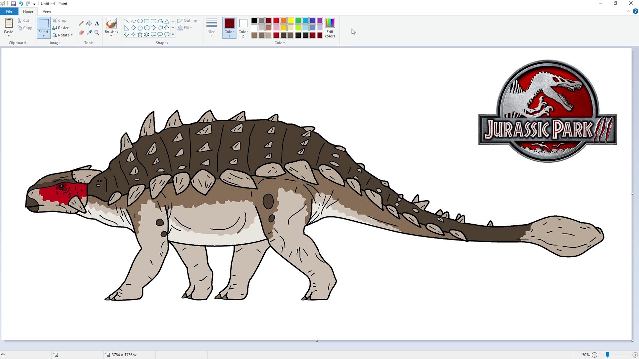 Jurassic Park 3 Spinosaurus Drawing
