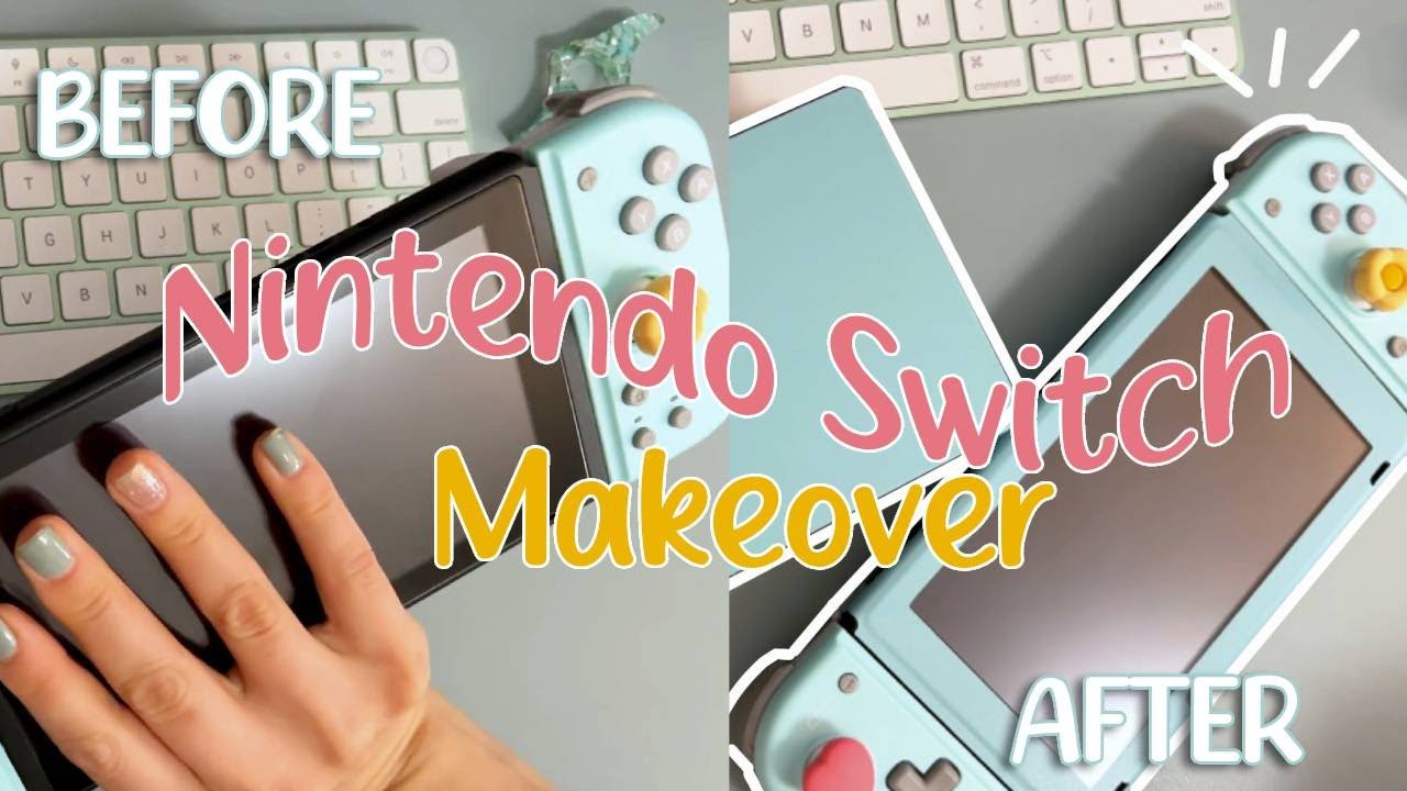 Nintendo Switch Makeover | Customize my setup with me - YouTube