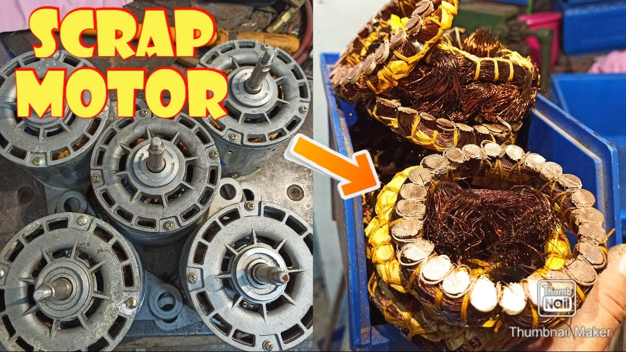 Scrapping 5 Electric Motors for the Copper Winding... - YouTube