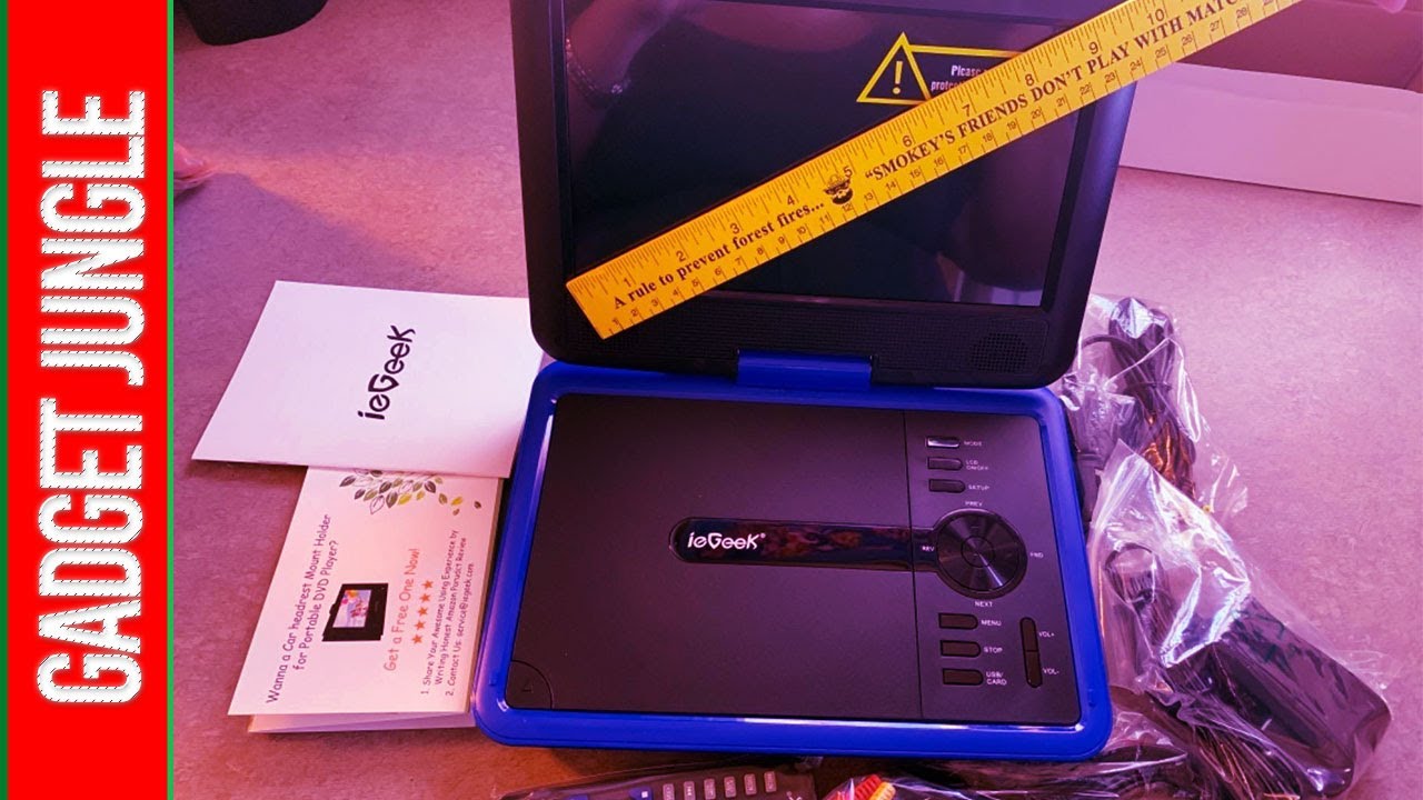The Best Portable Dvd Player - ieGeek 11.5" Portable DVD Review - YouTube
