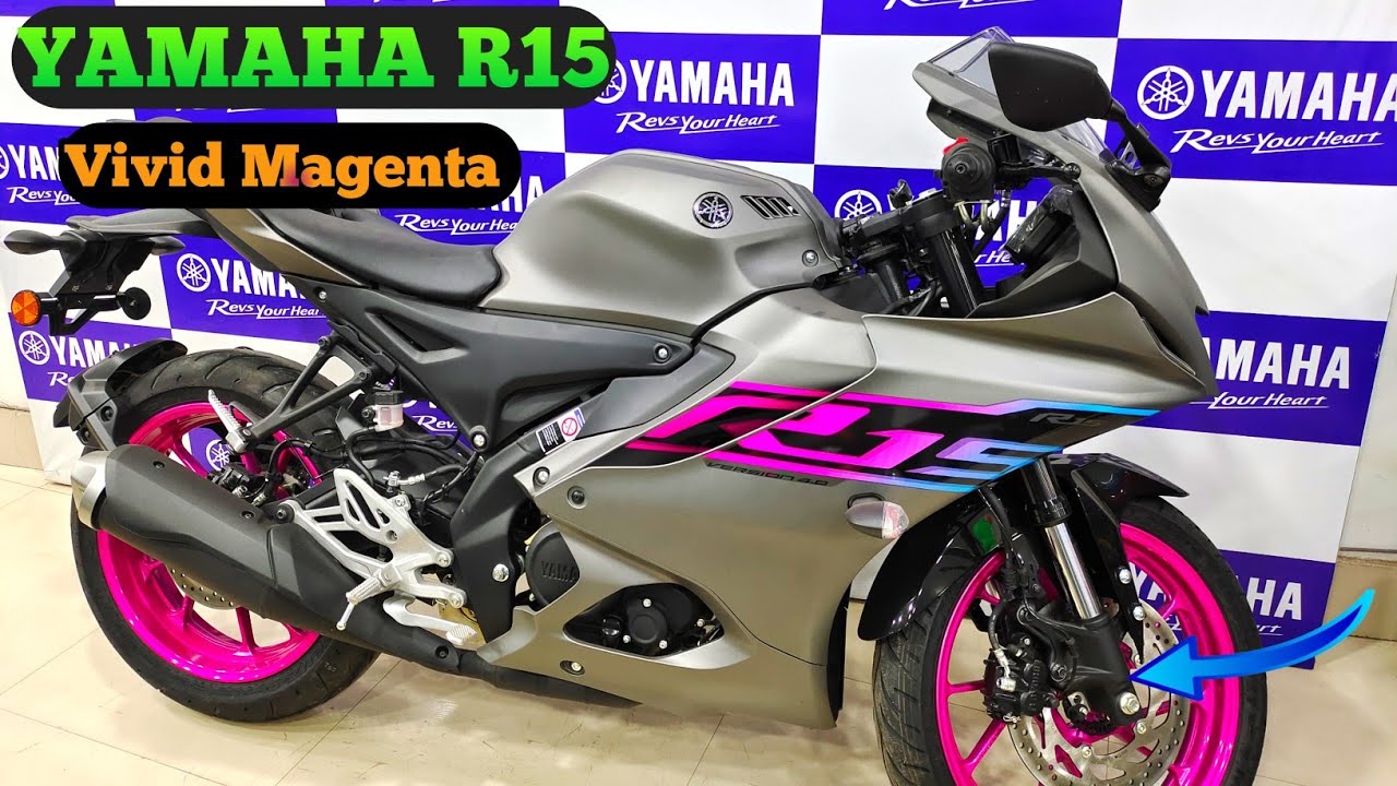 All New Yamaha R15 V4 Vivid Magenta Metallic Detail Walkround🤗🤗 ...