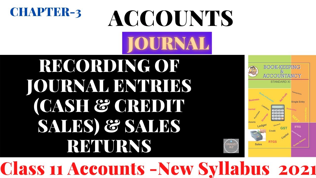 11th Accounts Chapter 3 Recording Of Journal Entries -Sales A/c(Cash ...