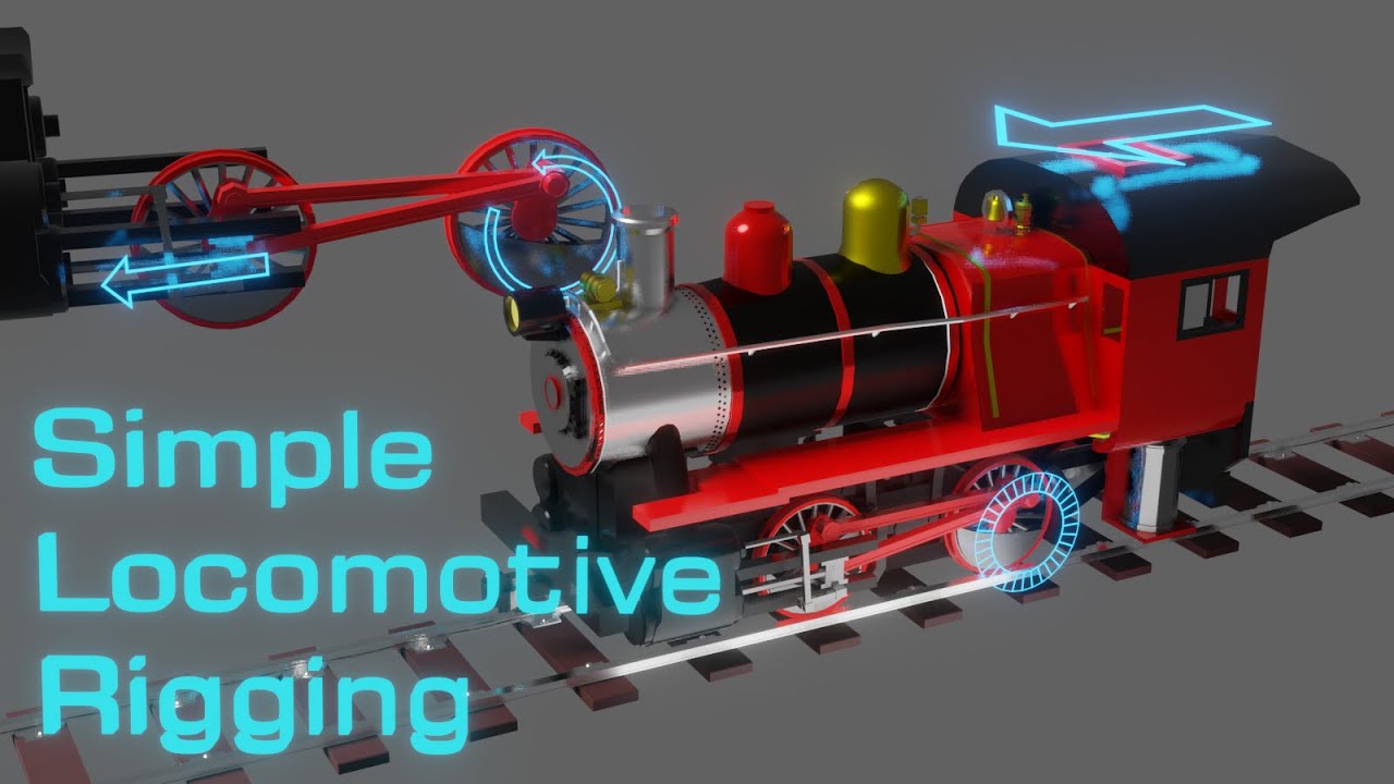 Rigging Simple Train Locomotive - YouTube