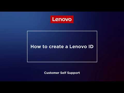 How to create a Lenovo ID-2024