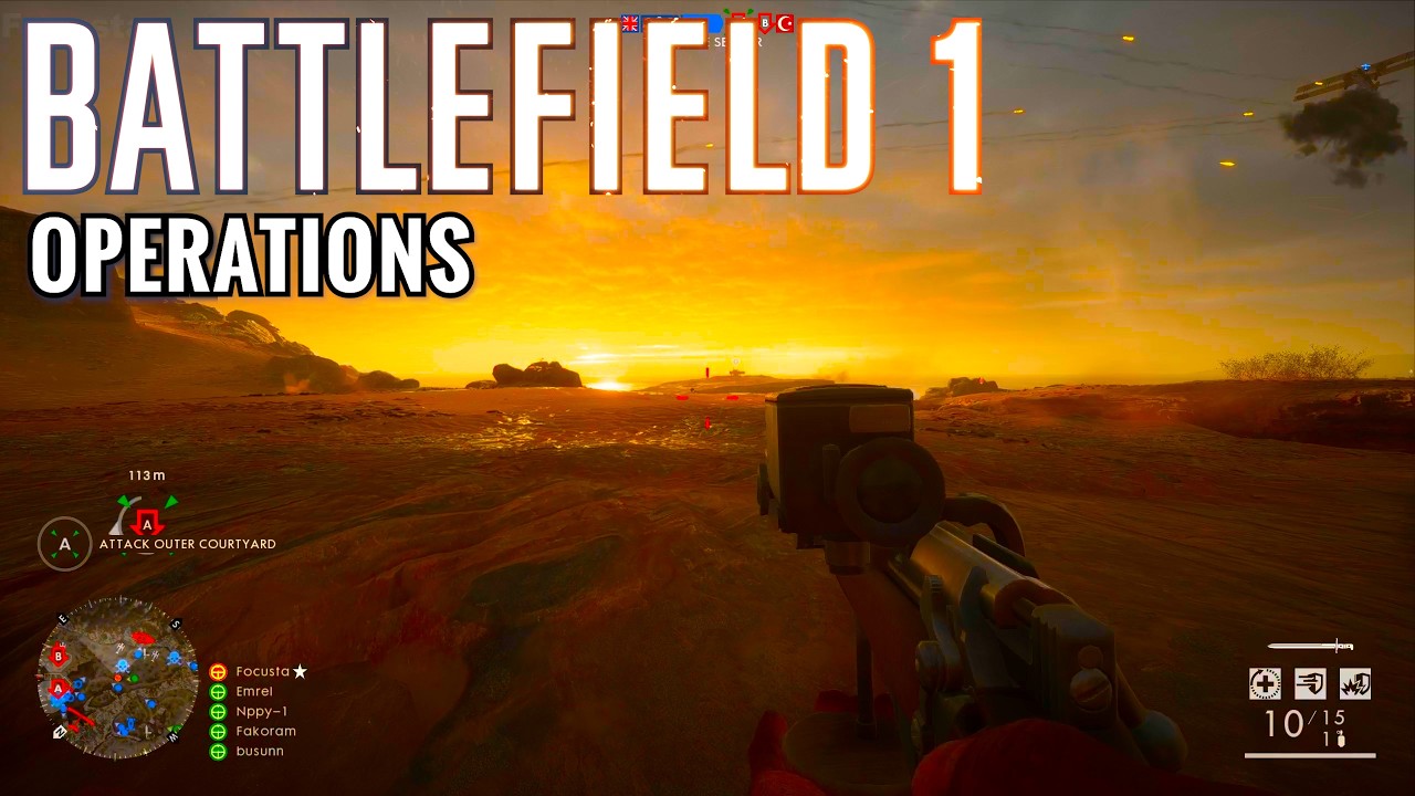 Battlefield 1: Operations Gameplay 22-4 K/D (No Commentary) - YouTube