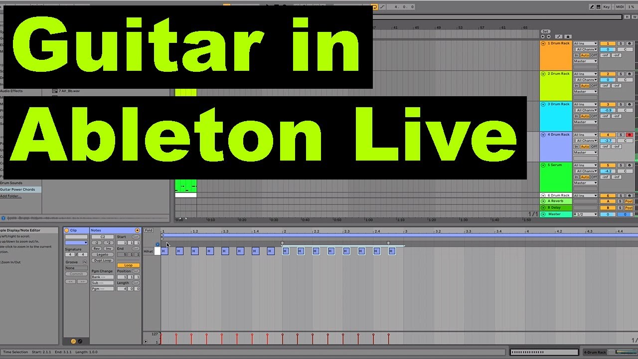 Create Realistic Guitar Power Chords in Ableton Live - YouTube