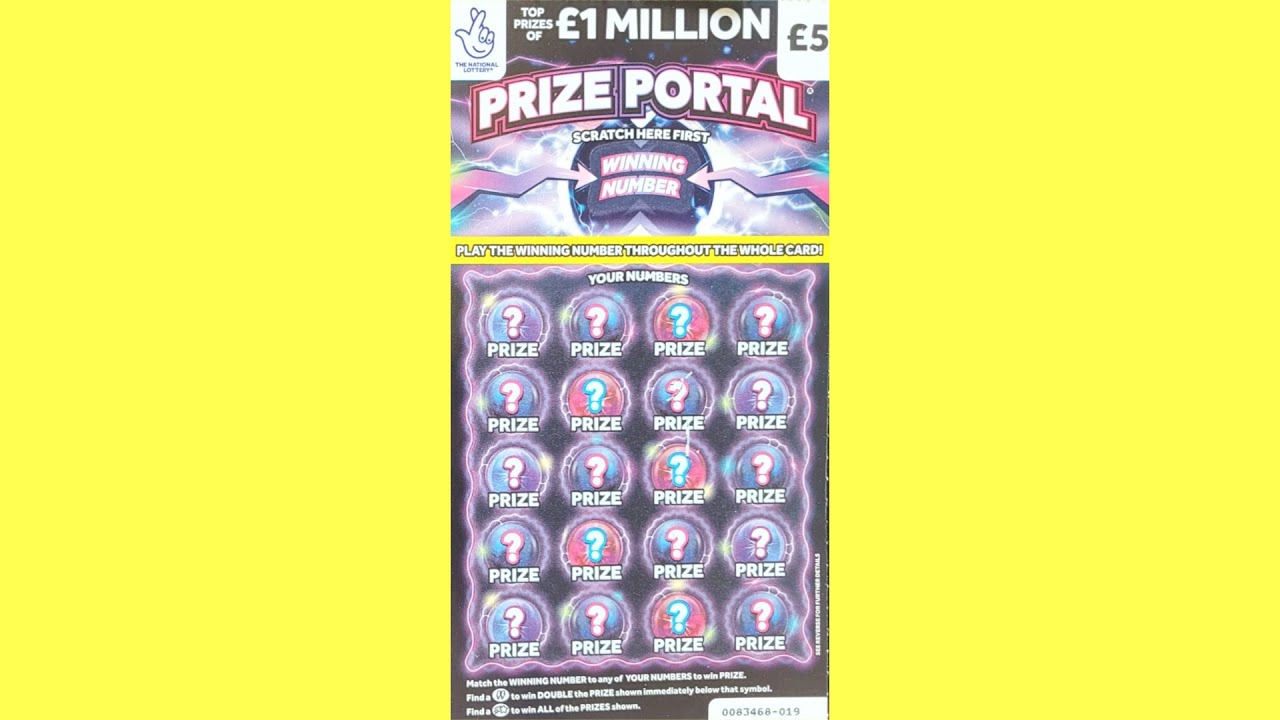 £1 MILLION PRIZE PORTAL Scratch Card ASMR National Lottery Scratchcard ...