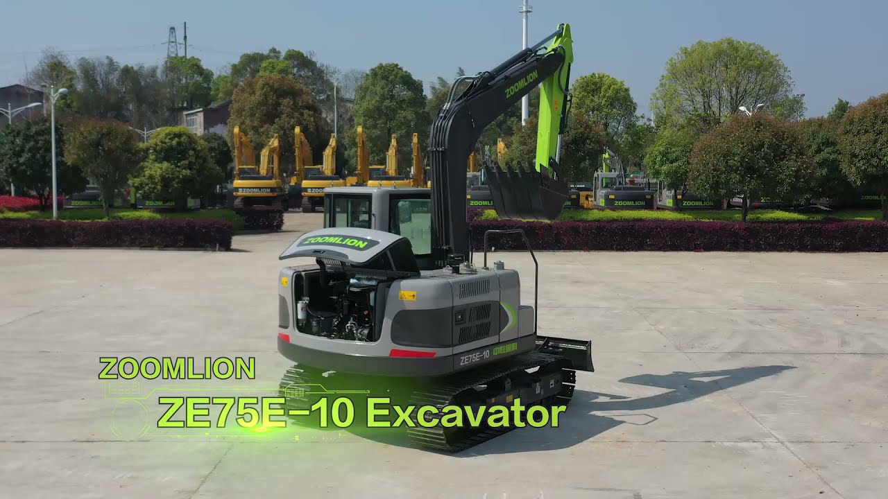 ZOOMLION ZE75E-10 Excavator - YouTube