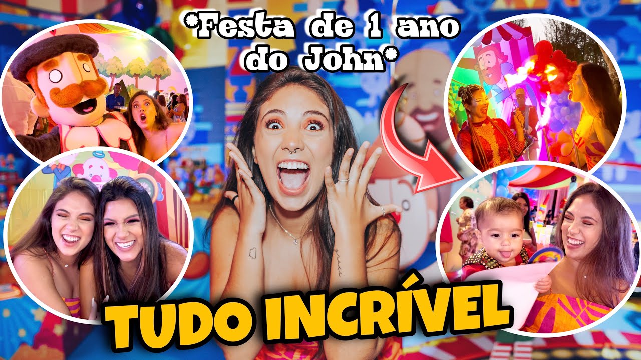 ME SURPREENDI COM ESSA FESTA * 1 ano do John - Circo do Bita * | ft ...