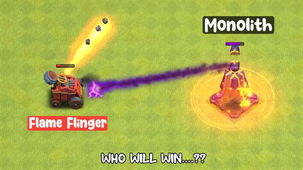 All Siege Machine VS Max Monolith Defense | Clash of clans | The op ...