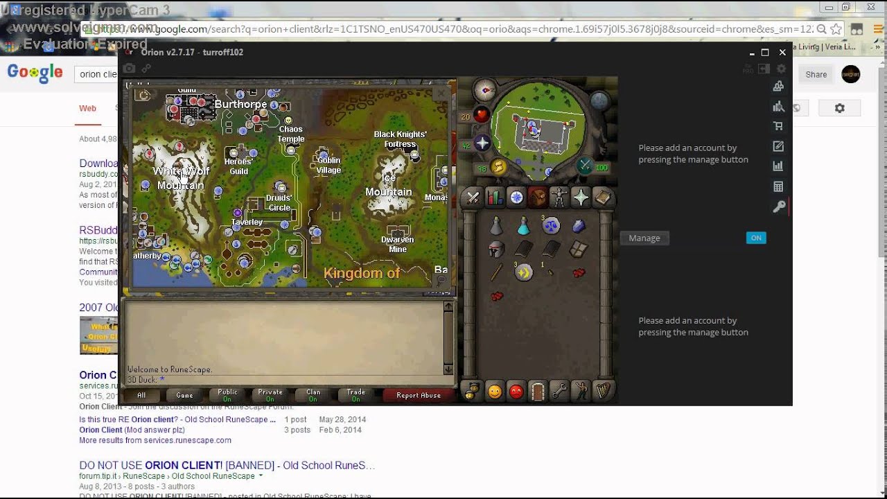 How to download the RSBuddy Orion Client and Pro's of Orion - YouTube