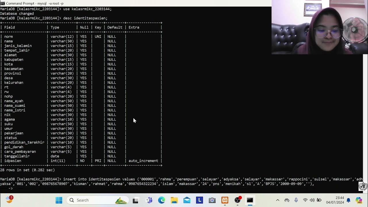 Tugas ke 2 membuat basis data menggunakan aplikasi XAMPP - YouTube
