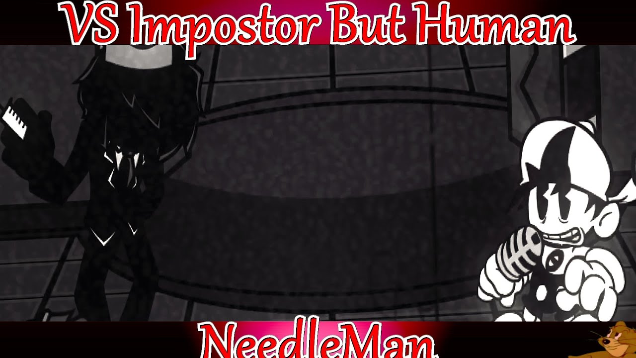 Friday Night Funkin' VS Impostor But Human (Among Us x FNF Mod) - Black ...