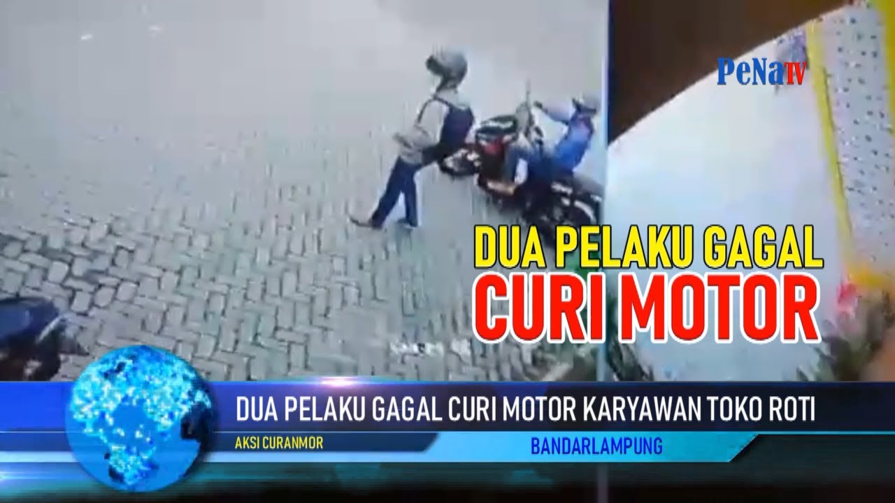 DUA PELAKU GAGAL CURI MOTOR KARYAWAN TOKO ROTI - YouTube