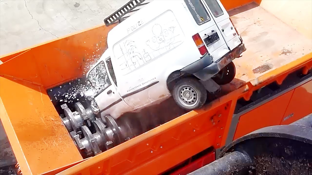 10 Most Powerful Shredders in Action of crushing - YouTube