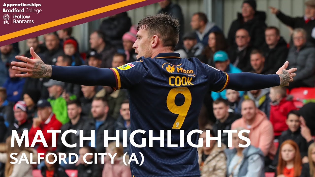 MATCH HIGHLIGHTS: Salford City v Bradford City - YouTube