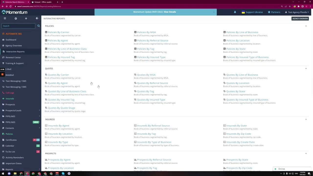 New Insurance Interactive Reports for Opportunities - YouTube