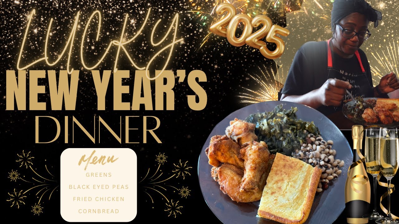 Cooking a Lucky New Year’s Dinner | Greens, Black Eyed Peas, Fried ...
