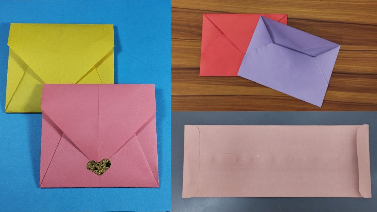 Three different ways to make a Envelope at home - Easy Paper Envelope ...