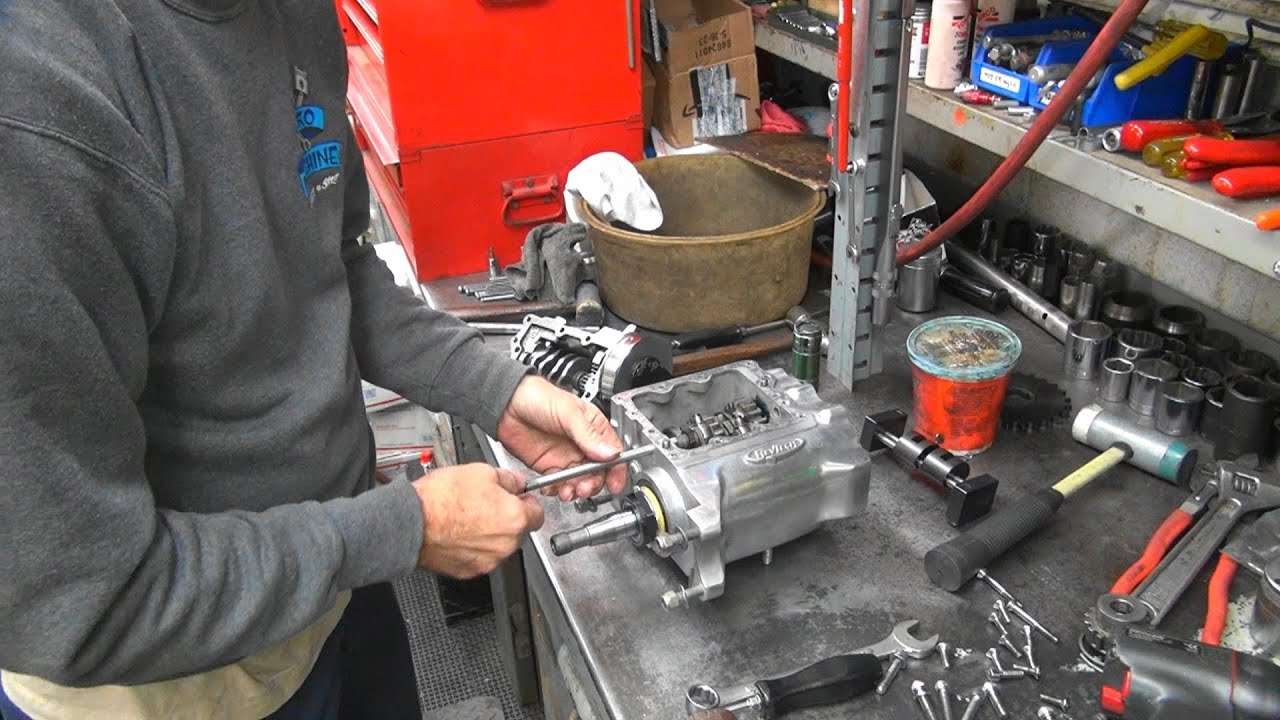 #123 1970-84 4-speed revtech shovelhead transmission rebuild 74" 80 ...