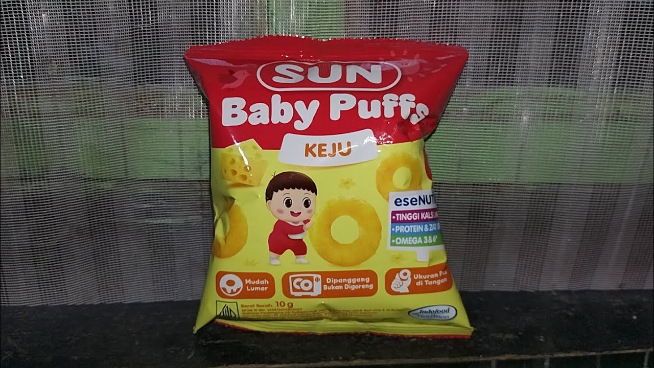 Review Produk #3214 : Sun Baby Puffs Keju - YouTube