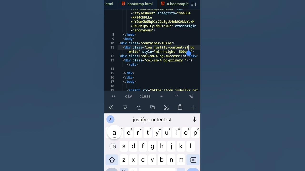Justify Content Use In Bootstrapjavascript Css Html Spckeditor Atoz Atozcode Coder 1943