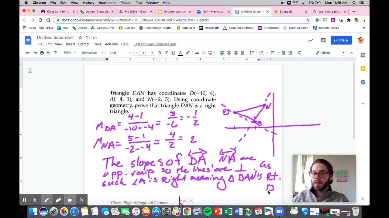 Coordinate Proof Examples - YouTube