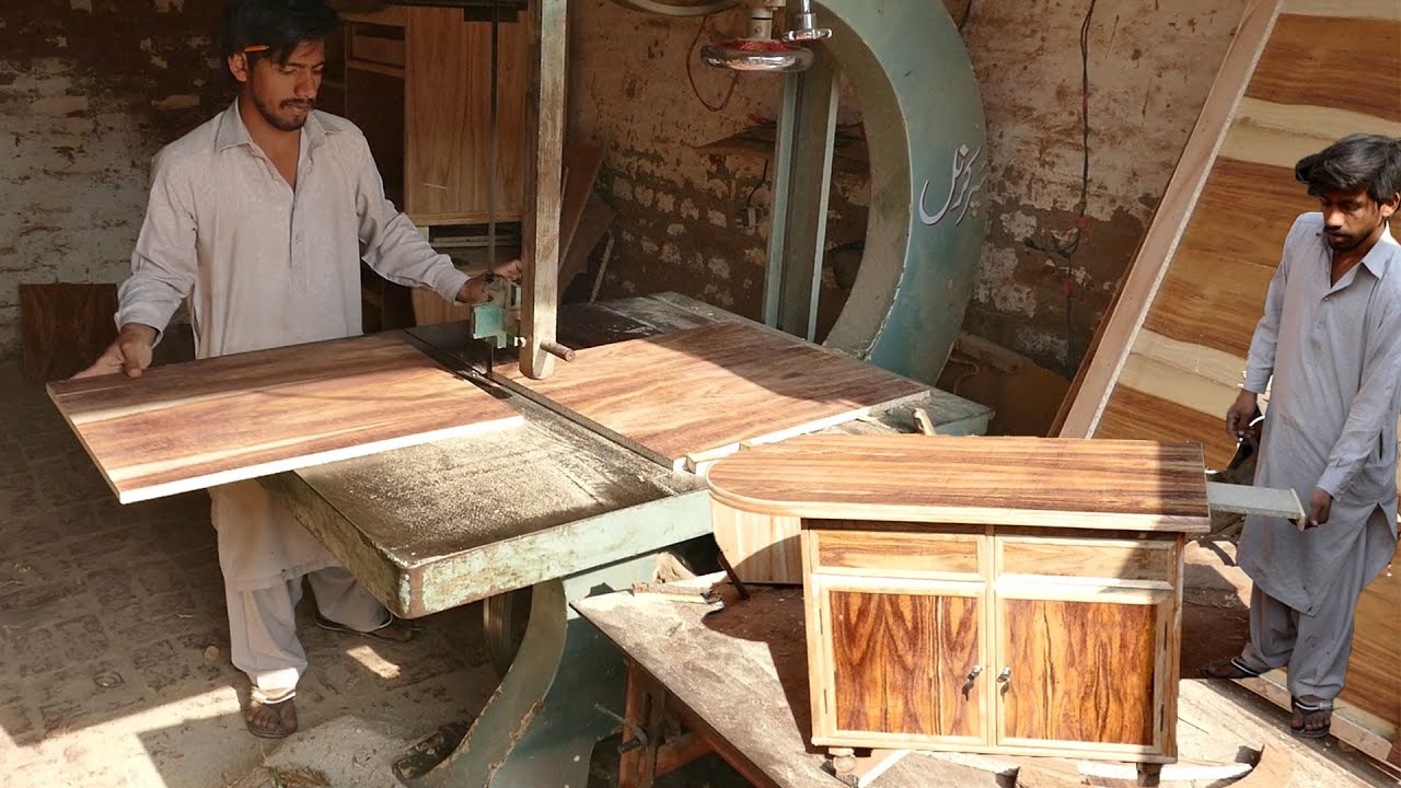 Amazing Woodworking Skills | How Young Guy making an Ironing Cabinet ...