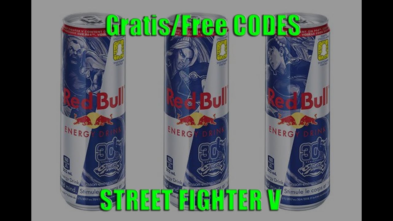 Red Bull - Street Fighter V - Free/Gratis Codes in der Beschreibung ...