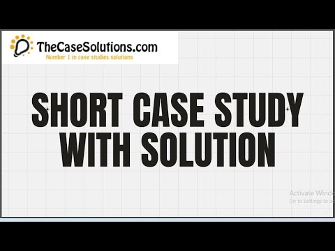 Short Case Study With Solution by TheCaseSolutions.com - YouTube