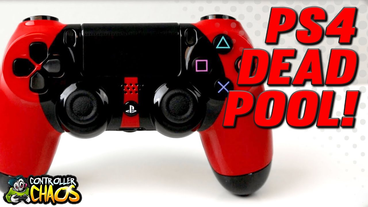 Deadpool - PS4 Custom Controller - Controller Chaos - YouTube