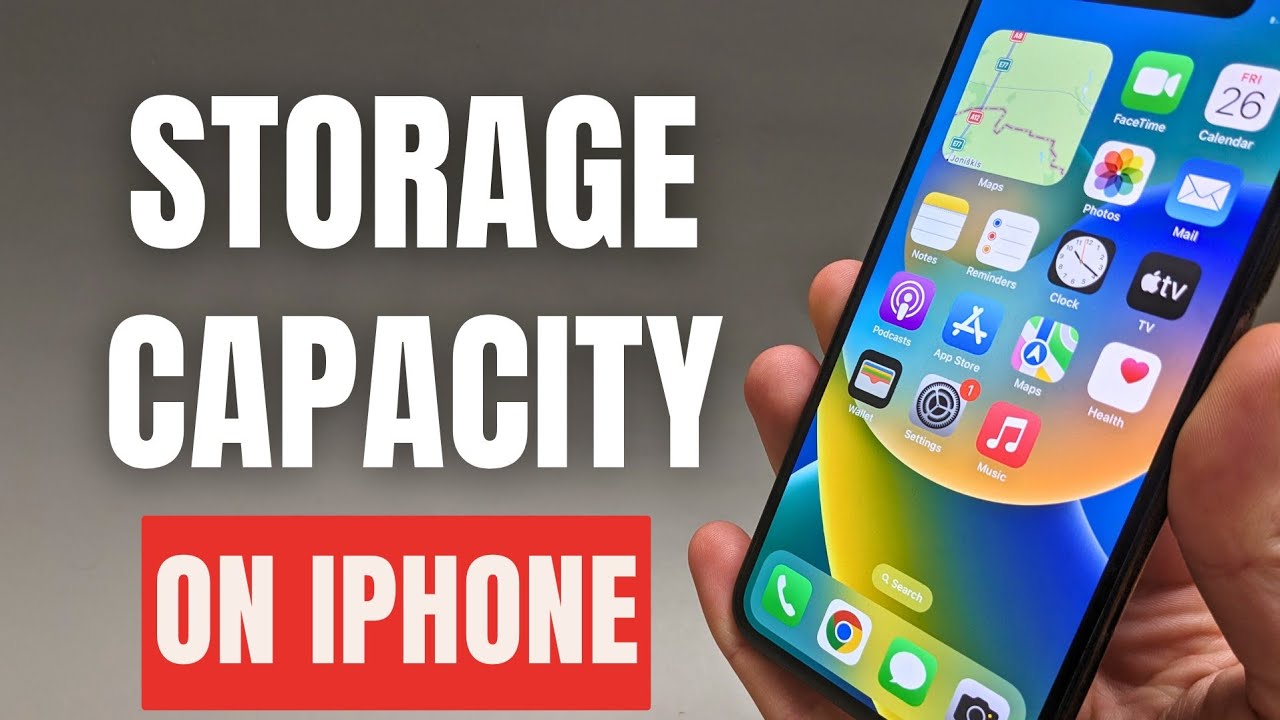How to Check iPhone Storage Capacity & Available Storage space - YouTube