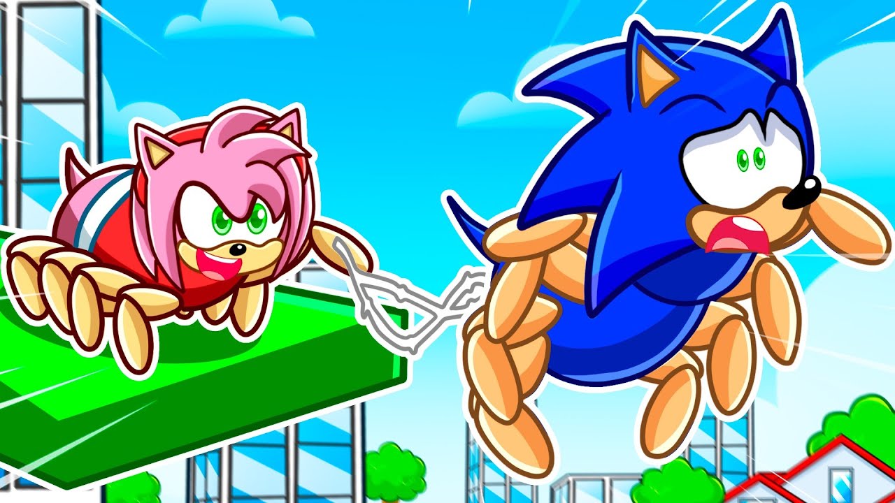 We're SPIDERS in ROBLOX with Sonic & Amy! - YouTube