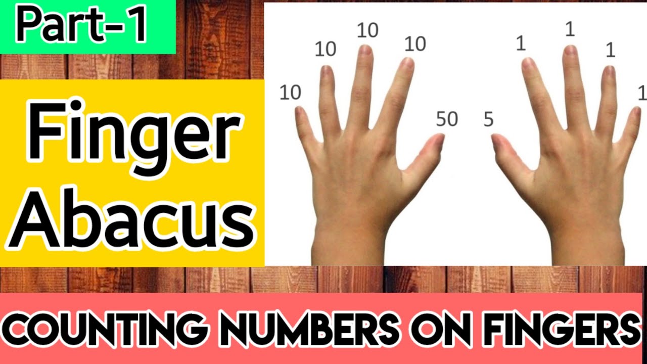 Finger Abacus (part-1) | finger values | Little Champ Nitara - YouTube