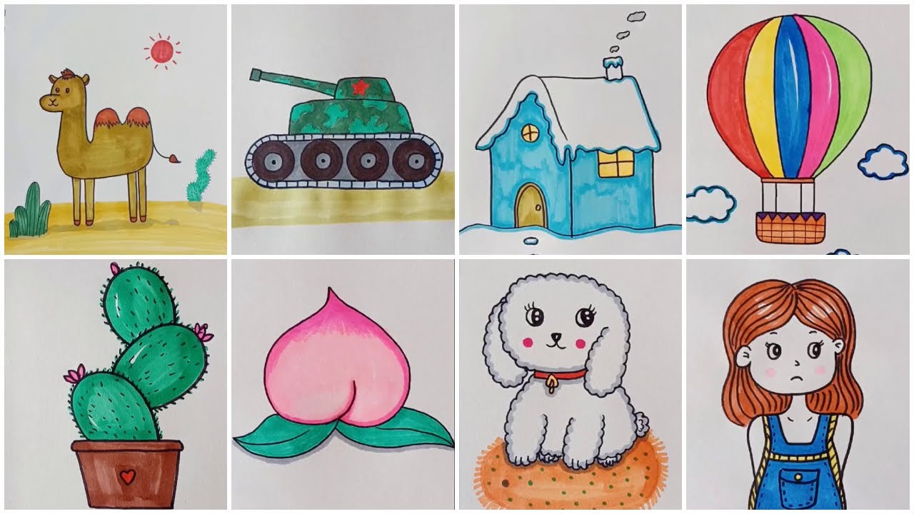 Creative And Simple Color Pencil Drawings Ideas | Learn to Draw and ...