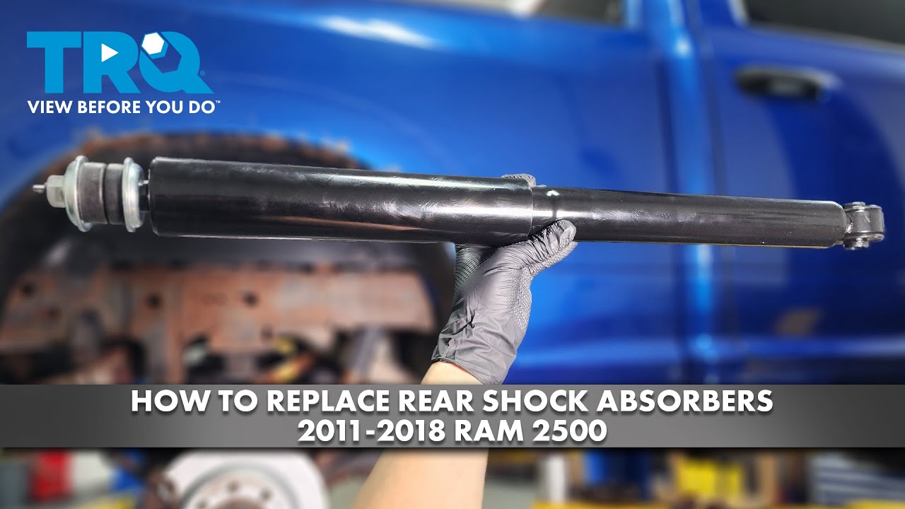 How to Replace Rear Shocks 2011-2018 Ram 2500 - YouTube