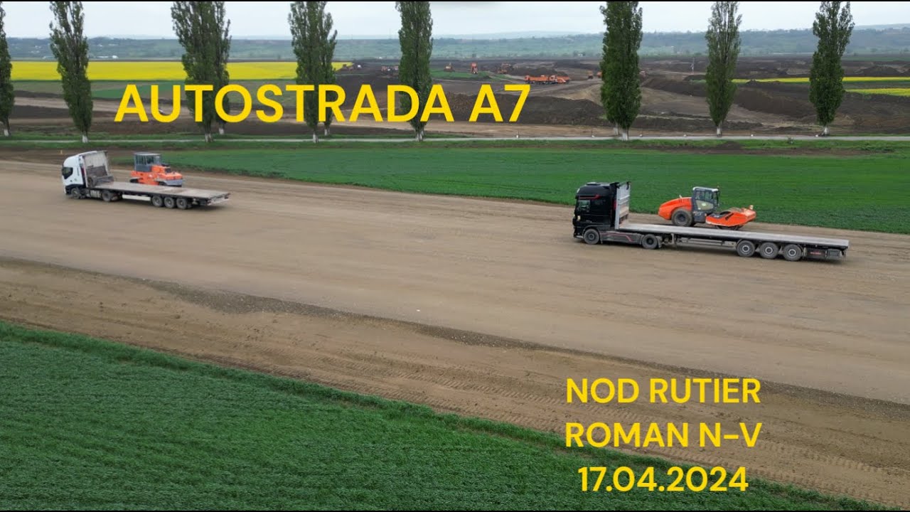 Autostrada A7, Nod rutier Roman N-V, Simionești, 17.04.2024, # ...