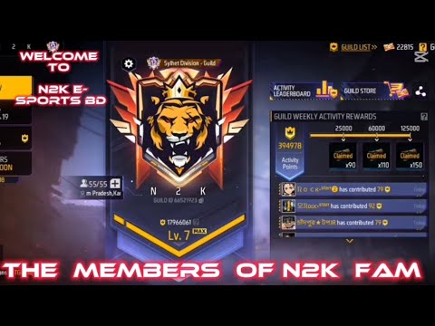WELCOME TO N2K E-sports Bangladesh 🇧🇩🇧🇩#freefire #gaming #mobilegaming #ffviral - YouTube