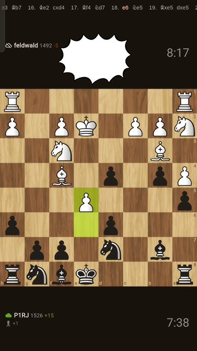 Asterisk(P1RJ) vs Feldwald | Winner by Checkmate| Rapid Rating | #chess#chessgame#lichess#gaming ...