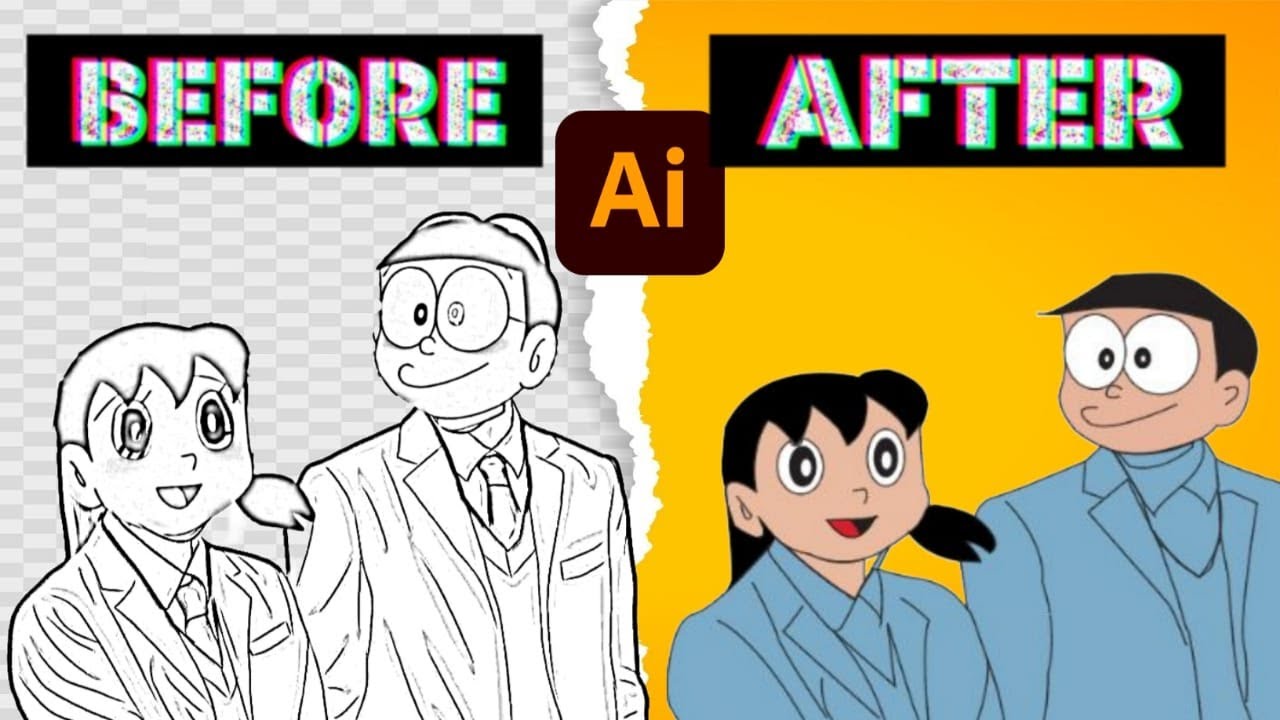 How to make a vector art from a scetch. tutorial video - YouTube