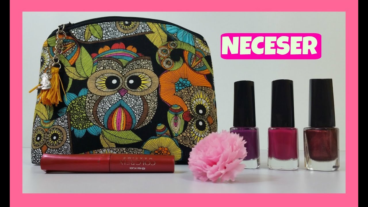 COMO HACER UN NECESER (PATRÓN GRATIS) - MI ATELIER - YouTube